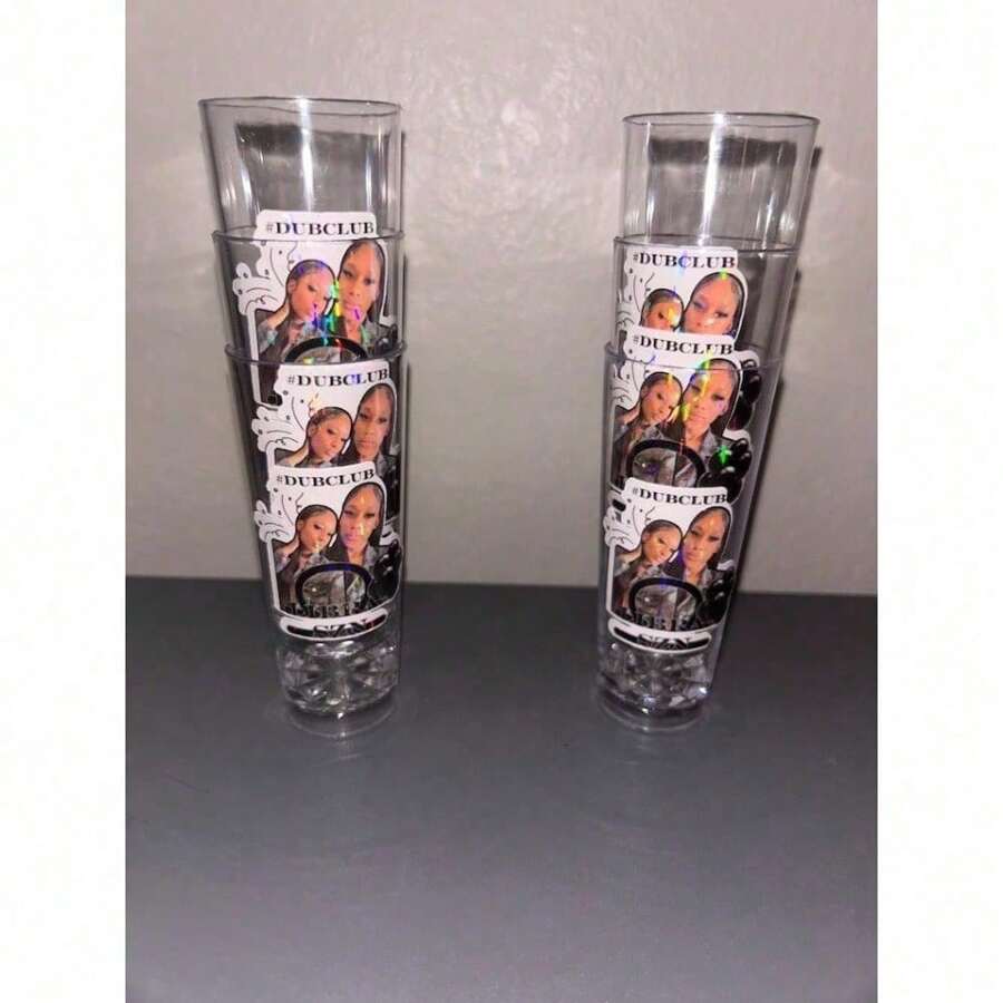 Custom Shot Cups(Plastic)-6pcs Simple Fashion Daily Casual,Custom ...