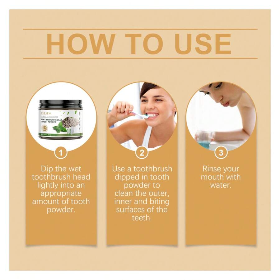 Volcanic Ash Dental Cleaning Powder Clean Bad Breath Confident Smile ...