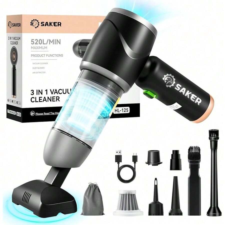 2025-New Saker Battery Handheld Vacuum Cleaner Portable Car Vacuum ...