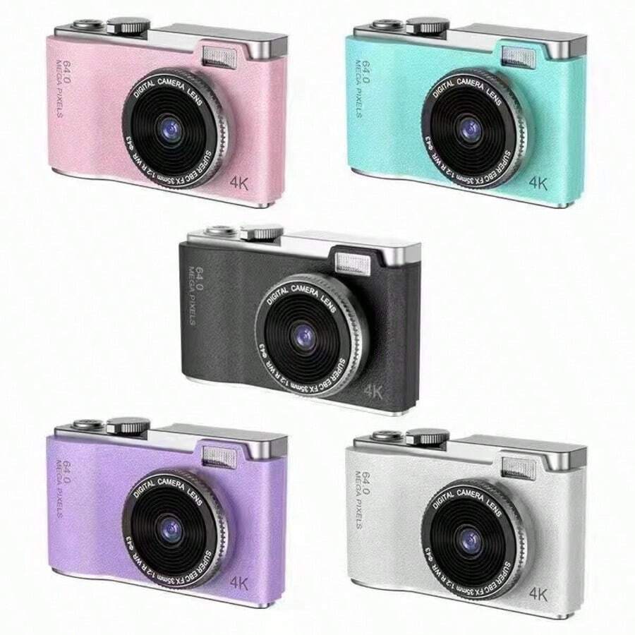 Auto Focus 64 MP 4K Face Detection 2.4-Inch Flip Over Display Screen 16X Zoom Rechargeable ...