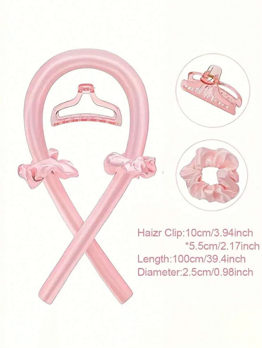 Heatless Curling Set - Satin Hair Rollers For Overnight Curls ...