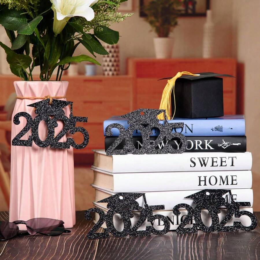 30pcs 2025 Graduation Decorations Class Of 2025 Graduation Centerpieces ...