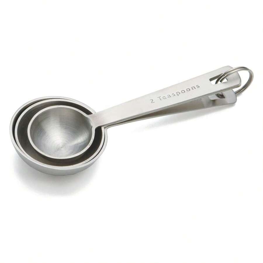 Set Of 3 Heavyweight Steel Extra Large Measuring Spoons [Set Of 3 ...