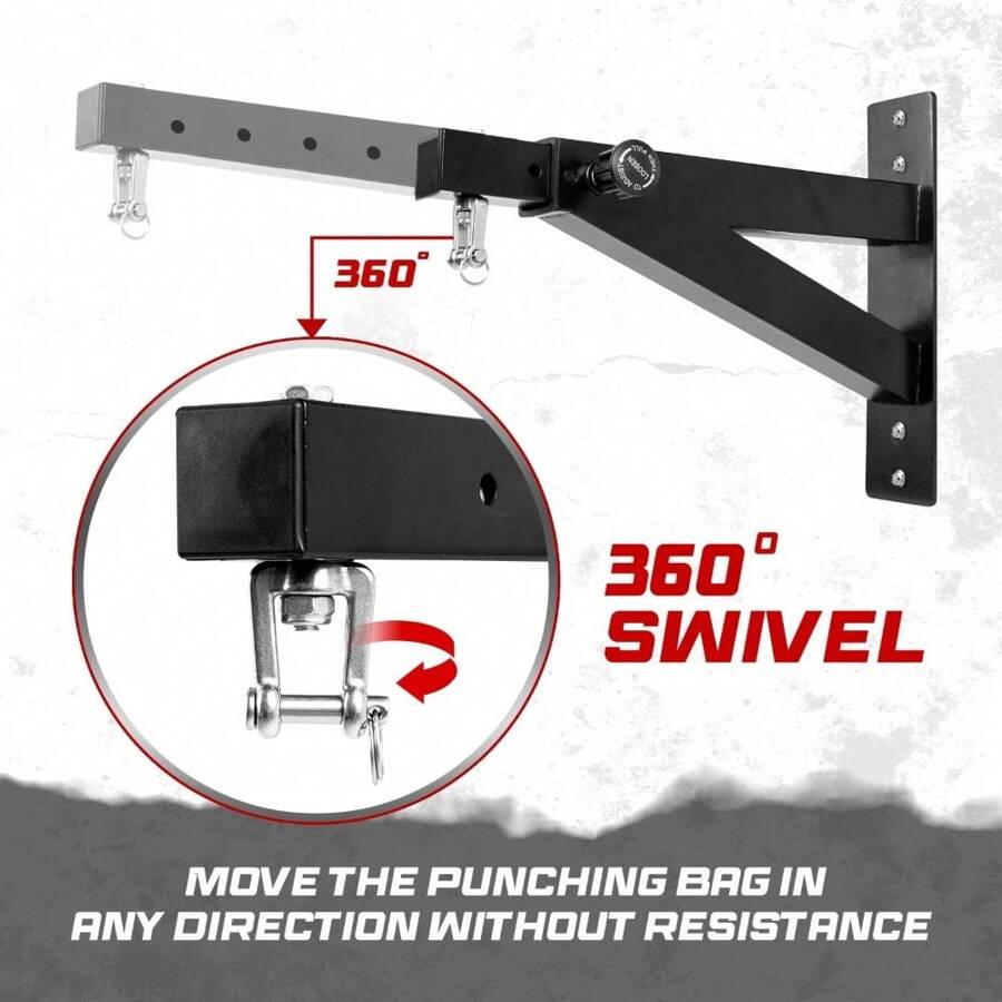 Heavy Bag Hanger Wall Mount Punching Bag Hanger, Adjustable Heavy Duty ...