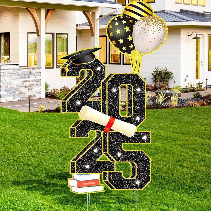 Large Class 2025 Graduation Yard Sign Yard Decorations Congrats ...