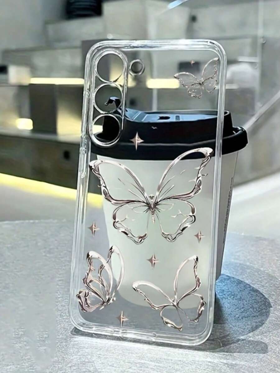 1pc Delicate Perforated High Transparency Animal Butterfly Printed ...