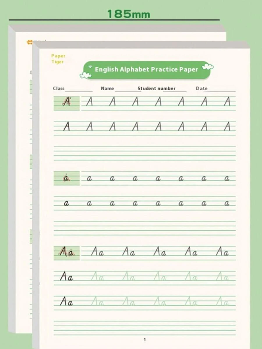 [26 Pcs] English Alphabet Practice Sheets, 26 Pages Total | SHEIN USA