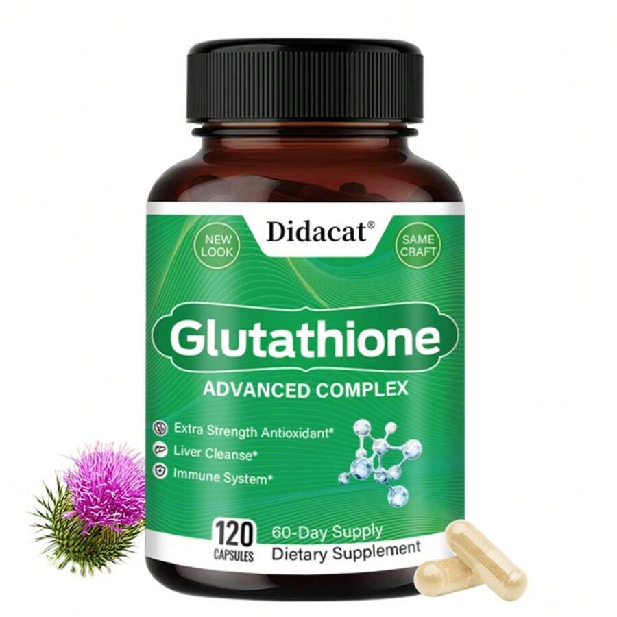 Glutathione Capsules 500mg With Milk Thistle & Alpha Lipoic Acid ...