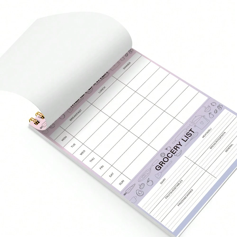 1 Peça Planejamento Semanal de Refeições - Diário Semanal e Diário de ...