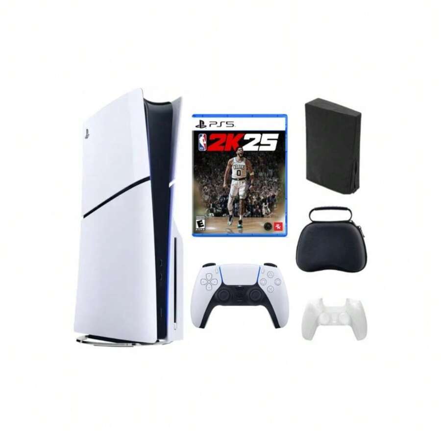Sony - PlayStation 5 Slim Console Disc Edition Bundle With NBA 2K25 ...