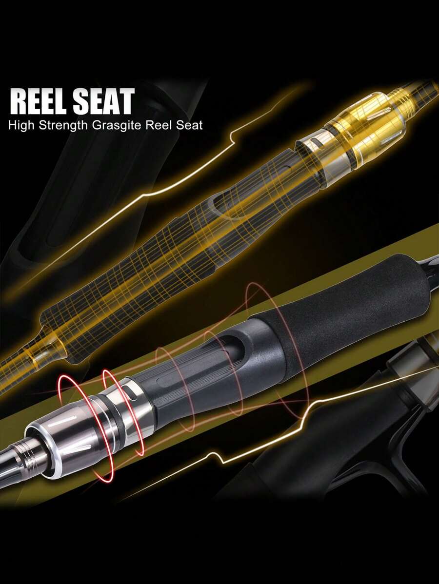 SOUGAYILANG Combo de caña y carrete de pesca con una relación de ...