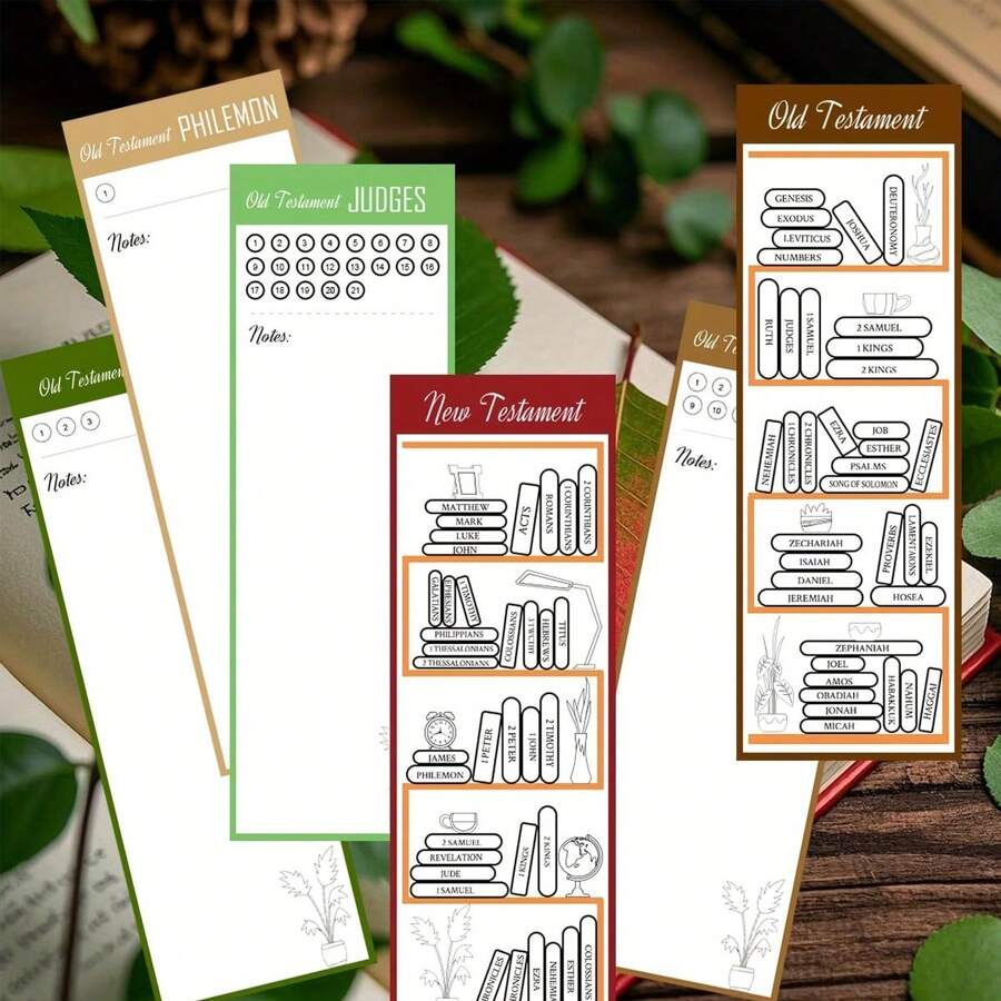 68 pièces Signets des livres de la Bible. Signets de lecture chrétiens ...