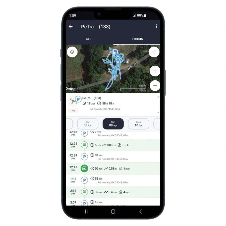 Pet Tracker Rechargeable GPS Tracking Device With Realtime Detailed Pet ...