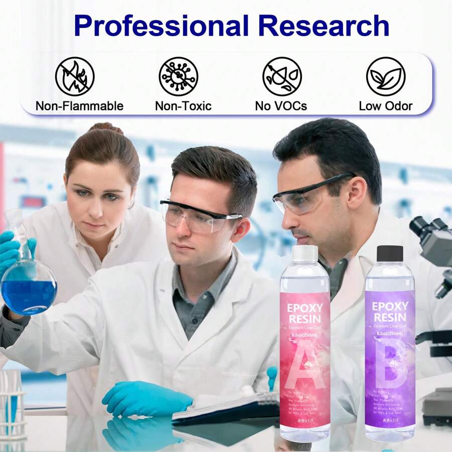 AB Epoxy Resin - High Transparency - Self-Degassing - 120ml/3.38oz ...