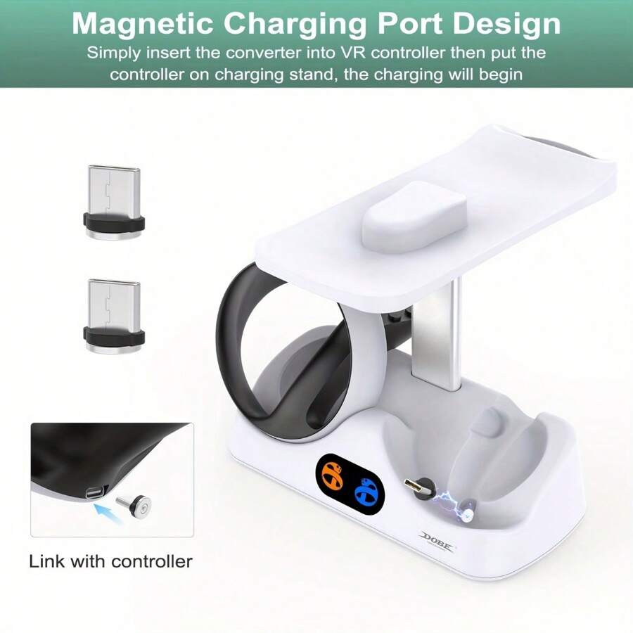 Charging Station Base For PSVR2 Controller VR Headset Display Stand ...