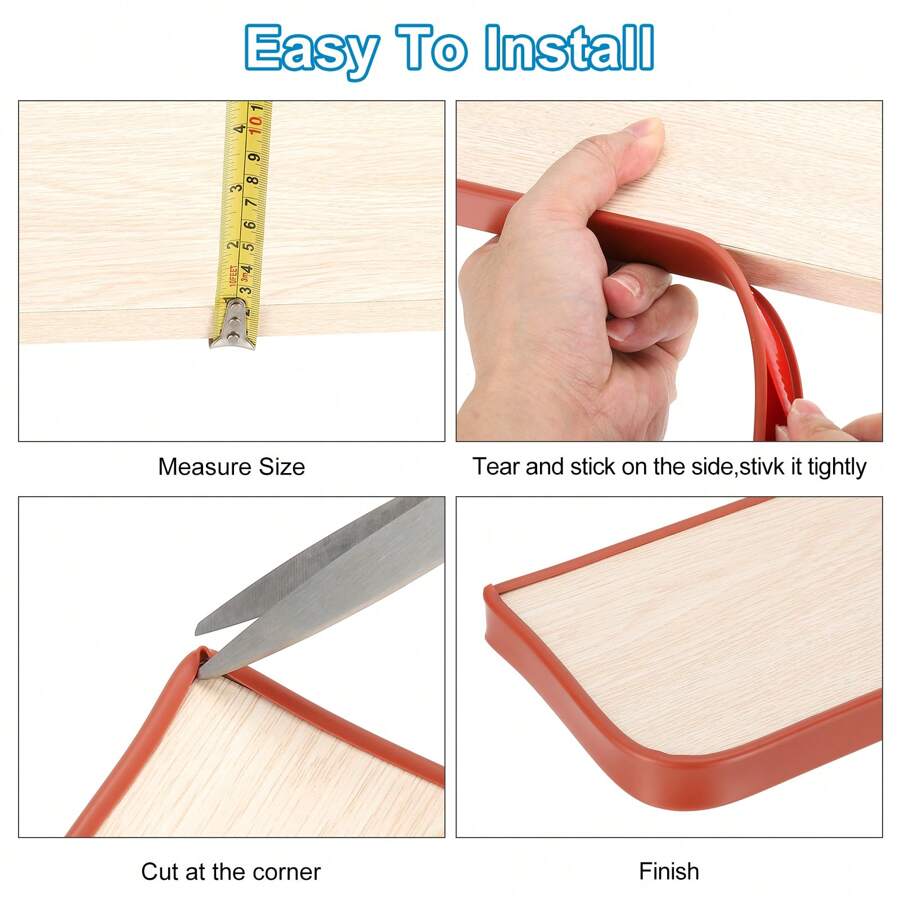 TPE U-Shape Edge Banding, Self Adhesive Flexible Veneer Edging Trim ...