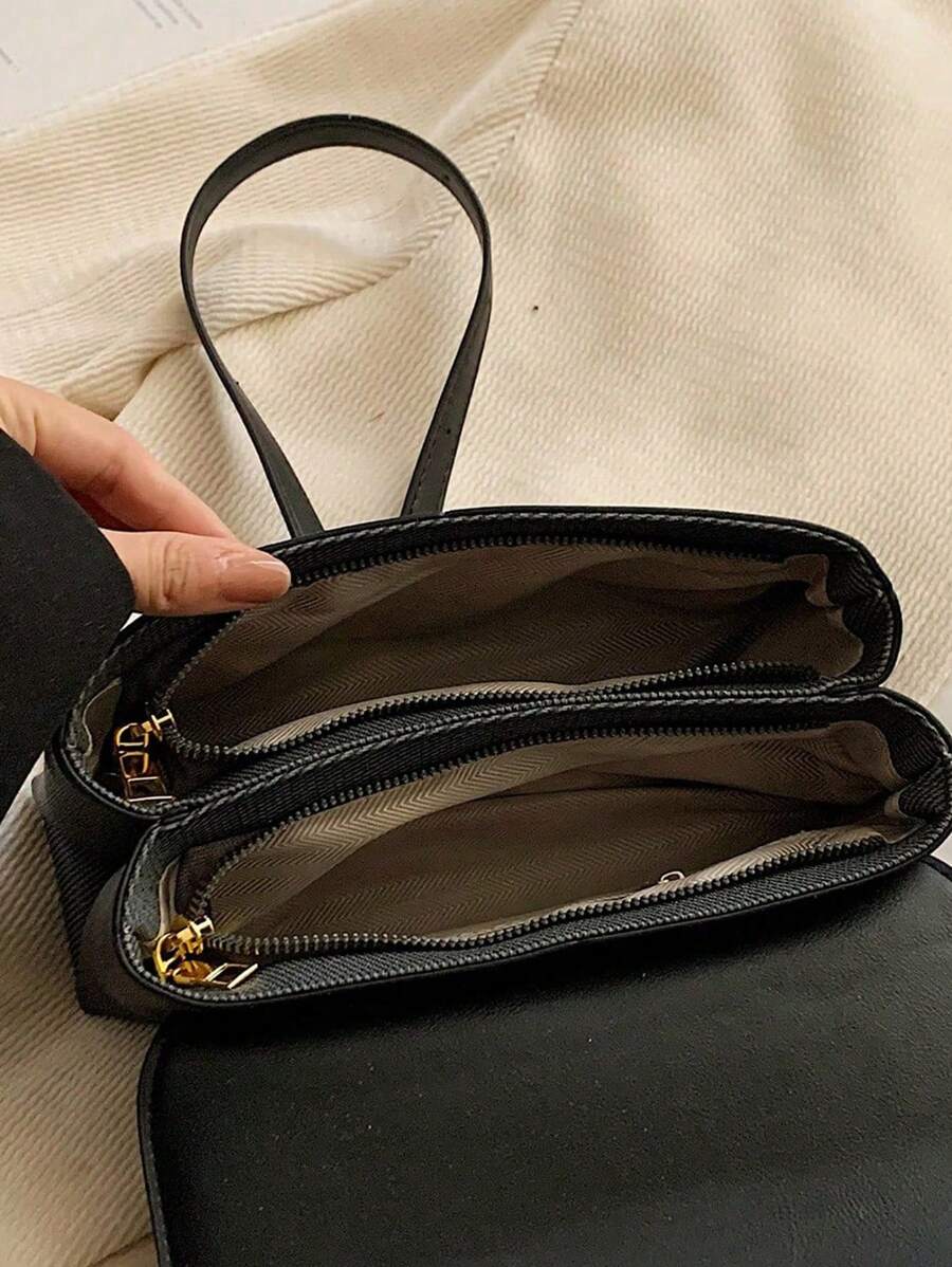 2025 Fashion Contrast Color One Shoulder Diagonal Crossbody Handbag ...