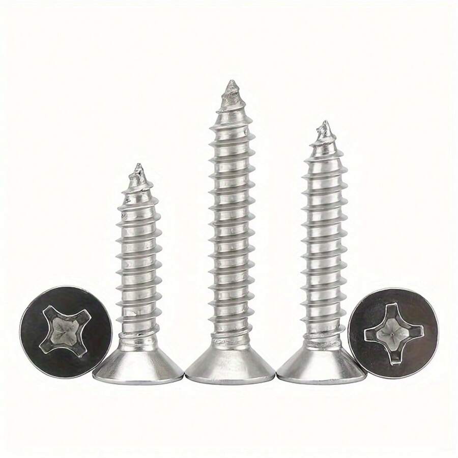 M4(4mm) A2 Stainless Steel Flathead Self-Drilling Screws, Torx Drive ...
