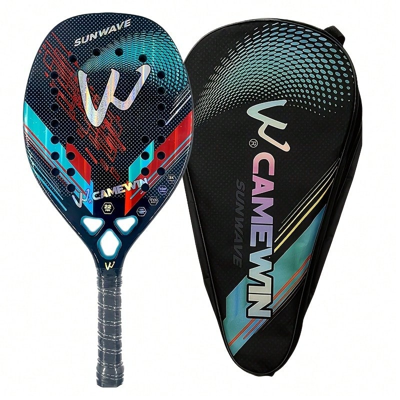 2025 1 Stück Camewin Beach Tennis Schläger mit 3K Kohlefaser Rahmen ...