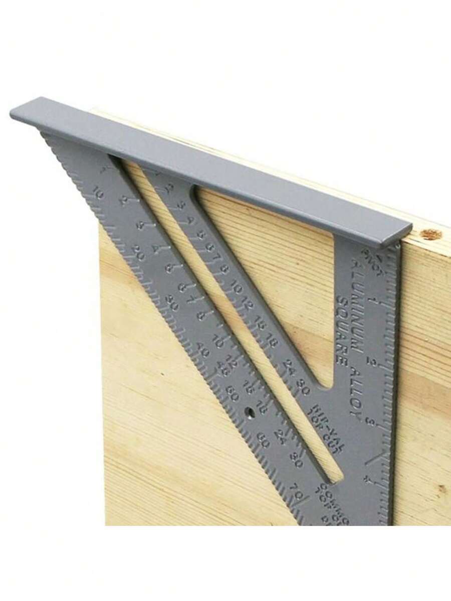 Régua triangular de liga metálica, régua angular, régua quadrada ...