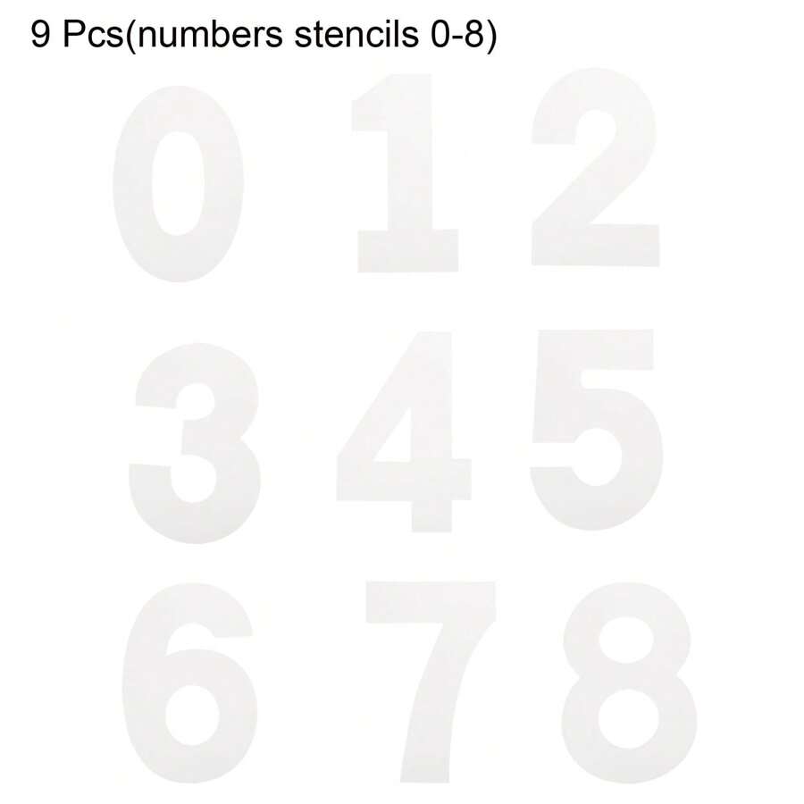 Plastic Number Stencils Set 0 8 Address Number Stencil Templates For