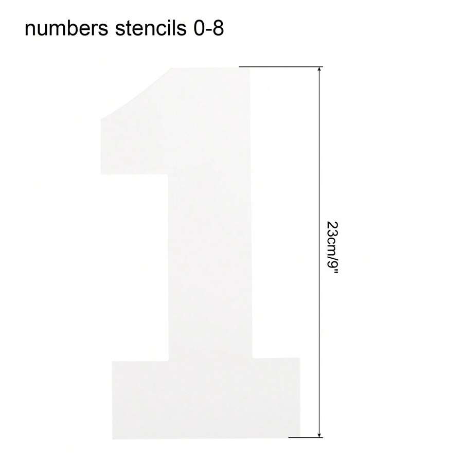 Plastic Number Stencils Set 0-8 Address Number Stencil Templates For ...