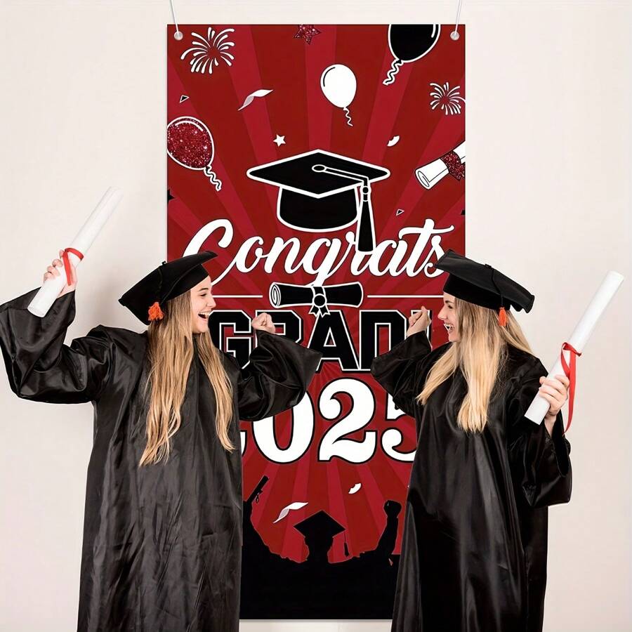 Graduation Decorations Class Of 2025 Congrats Grad Banner Maroon ...