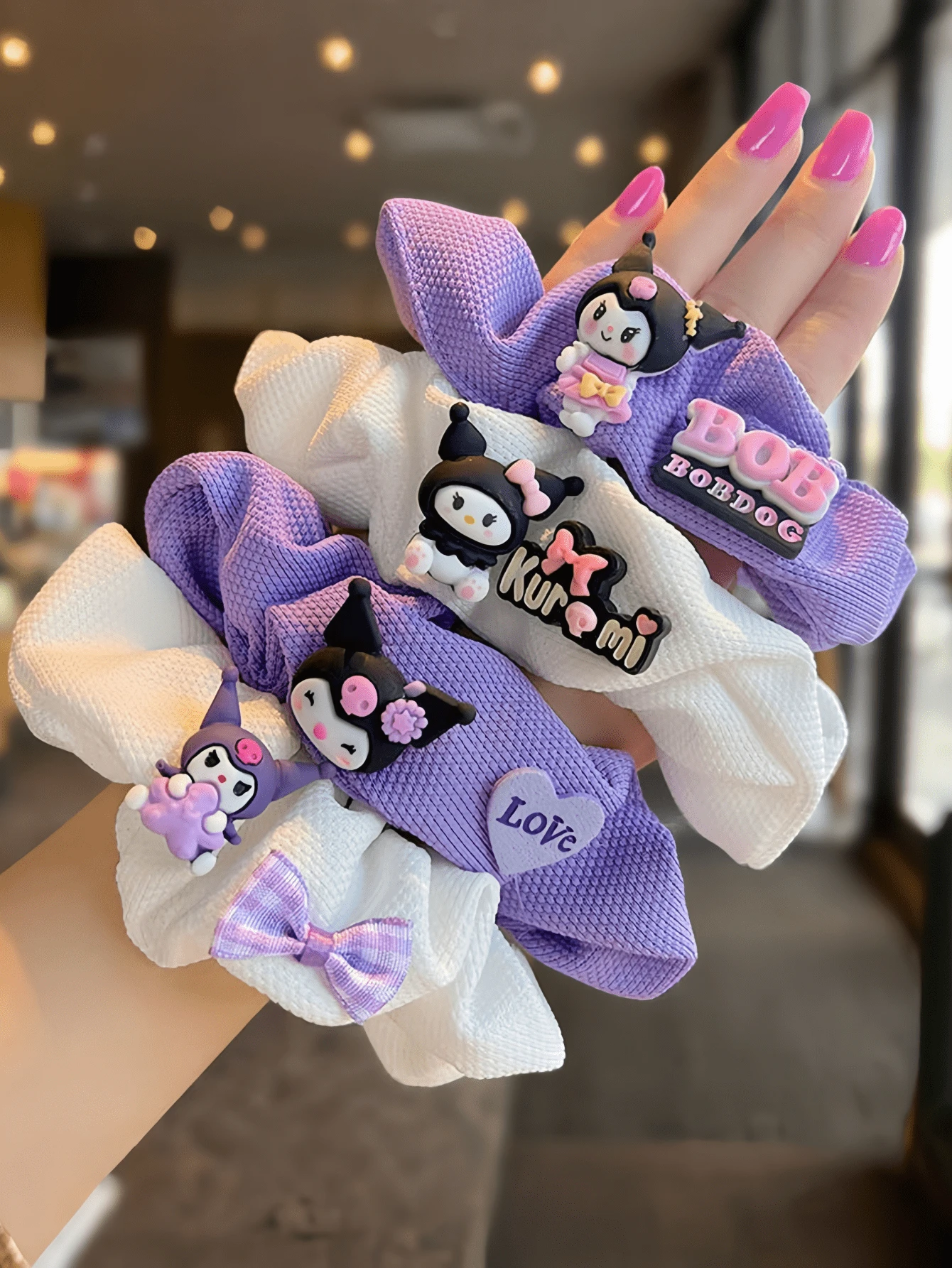 Sanrio 1/4 Kuromi Romantic Girl Purple Rabbit Cartoon Cute Waffle Hair ...