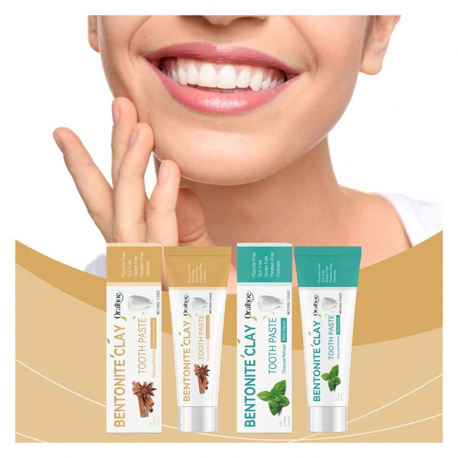 Oralhoe Volcanic Ash Bentonite Toothpaste Series Clean And Remove ...