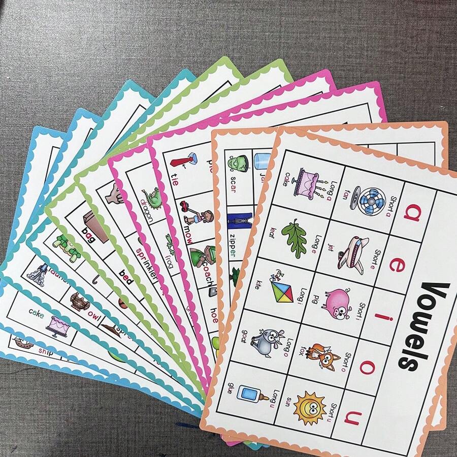 10 Pcs Laminated Phonics Posters For Classroom Homeschool | English ...