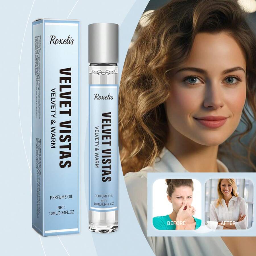 Roxelis Purple Orchid Fragrance Roll-On Perfume Women Floral Roll-On ...