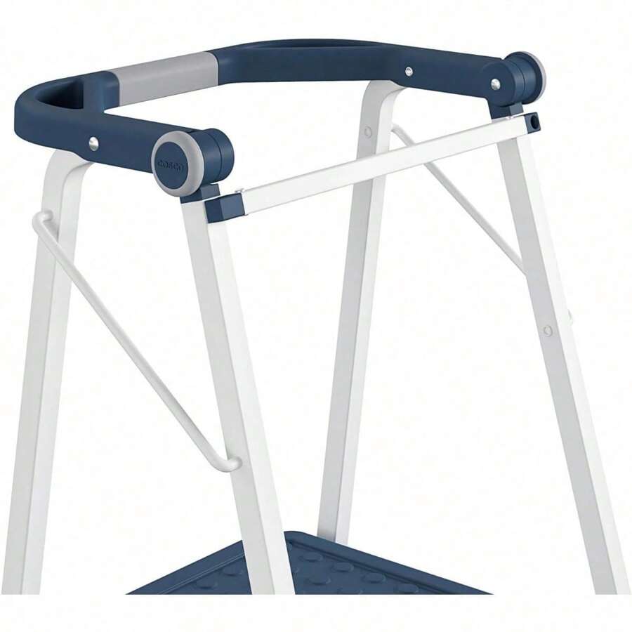 2-Step Kitchen Stepper Adult Folding Step Stool, Folding Stepper, Navy ... 2-Step Kitchen Stepper Adult Folding Step Stool, Folding Stepper, Navy ...