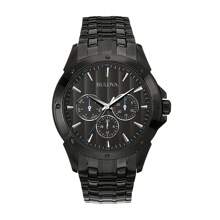 Bulova Men's 98C121 Classic Black Stainless Steel Watch | SHEIN USA