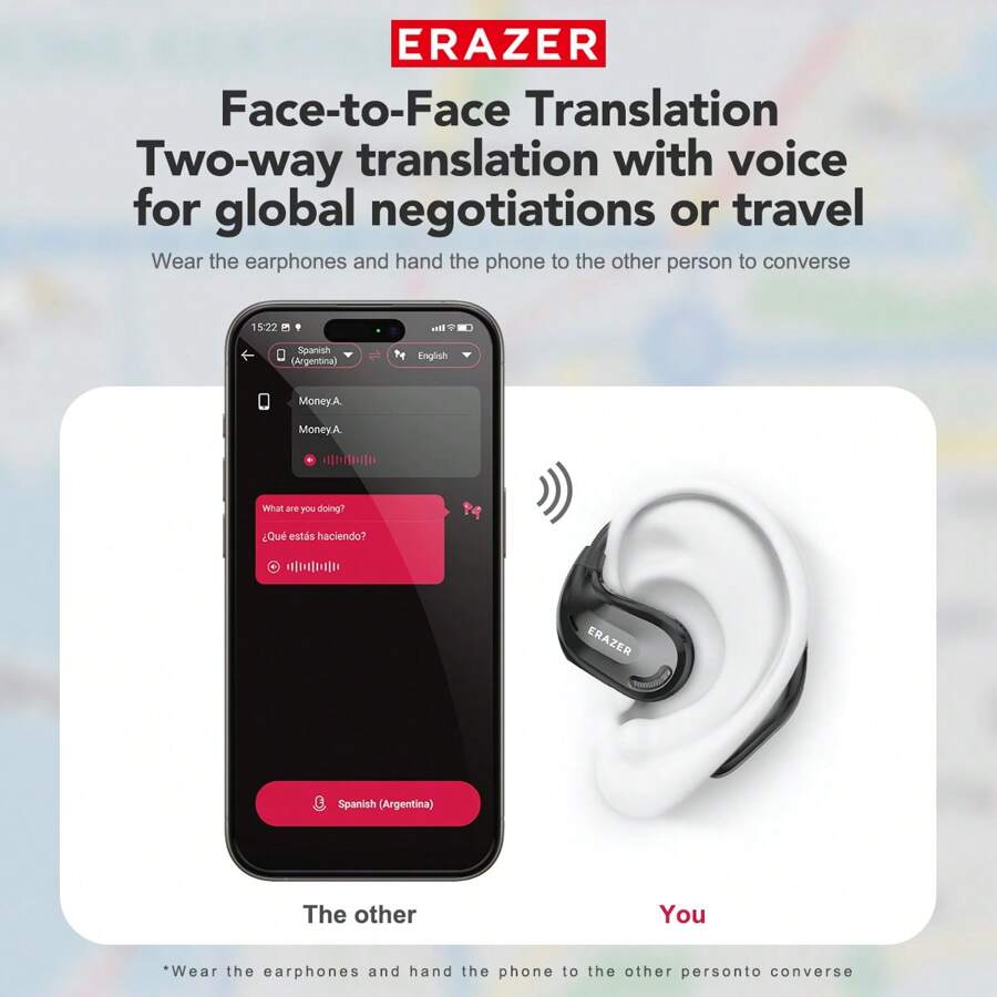 ERAZER ERAZER XT66PRO AI Translation Wireless Earbuds OWS ...