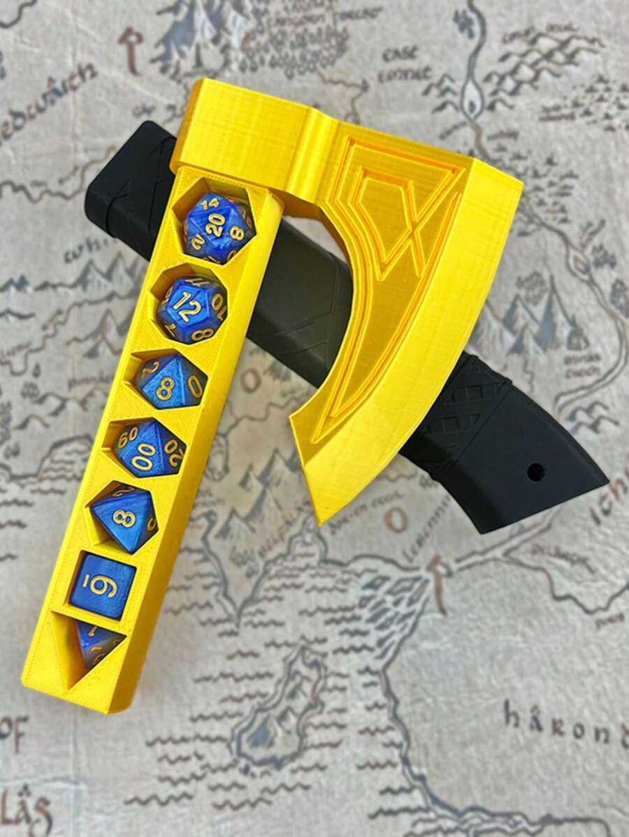 New Dice Axe Dragon And Dungeon Plastic Axe Model Axe Combination With ...