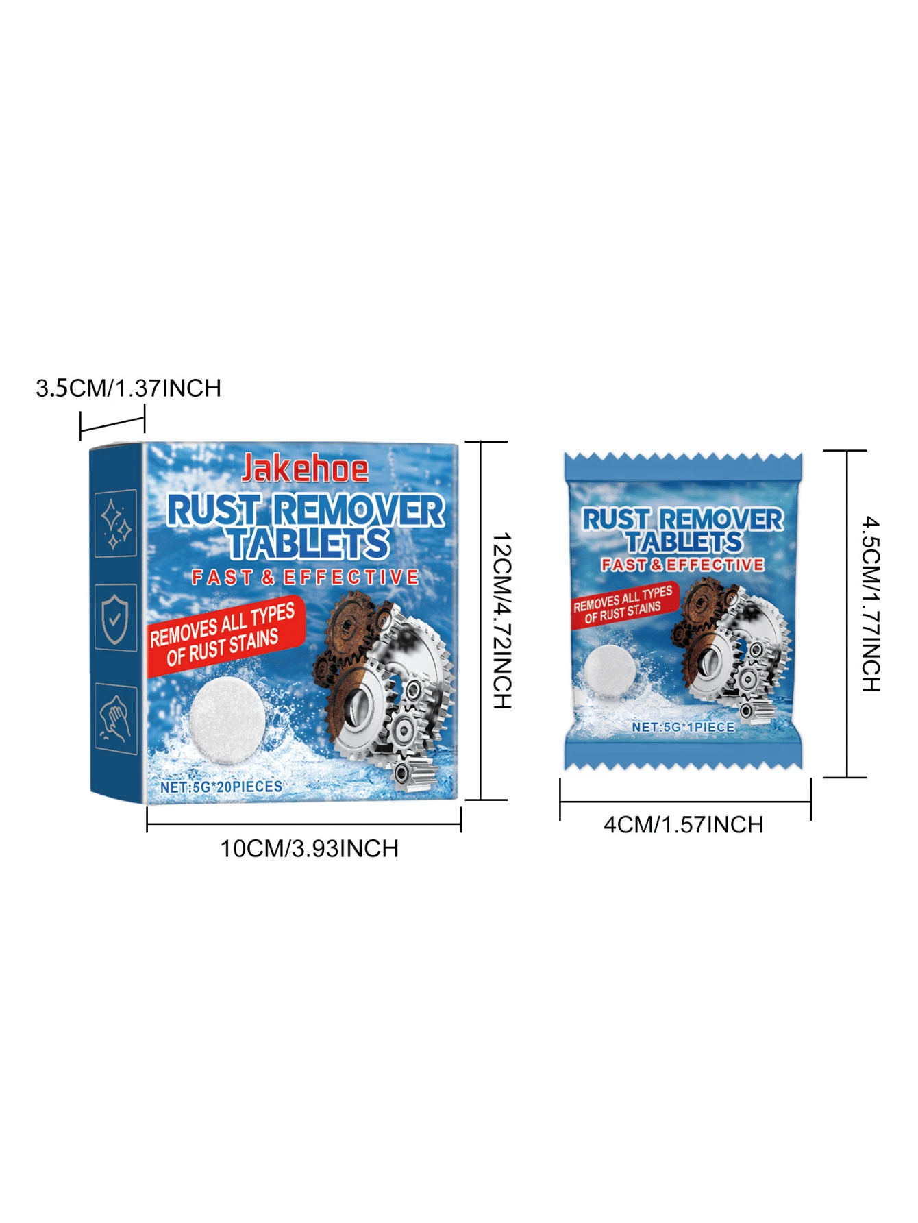 Rust Cleaning Effervescent Tablet Multi-Effect Decontamination Metal ...