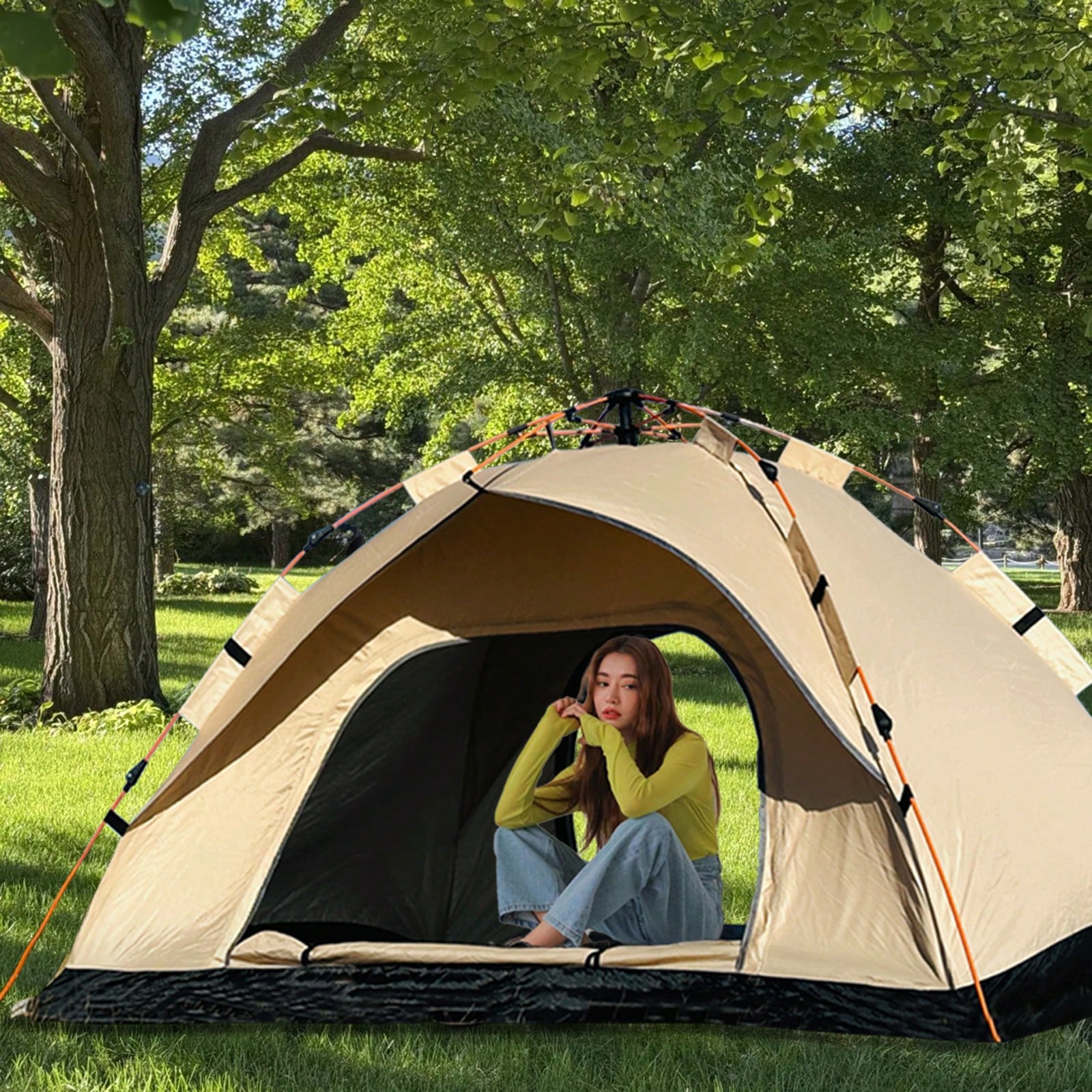 Outdoor Automatic Quick-Opening Tent Automatic Rainproof Sunshine-Proof ...