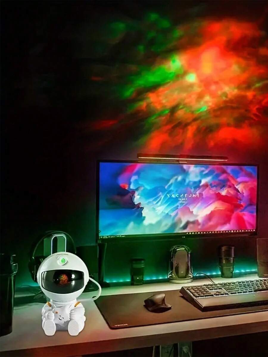 Astronaut Space Projector With Remote Control - USB Powered RGB Nebula ...