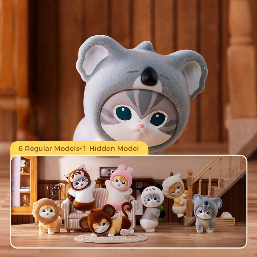 Miniso Mofusand Series Furry Party Anime Figure Blind Box Figurines ...