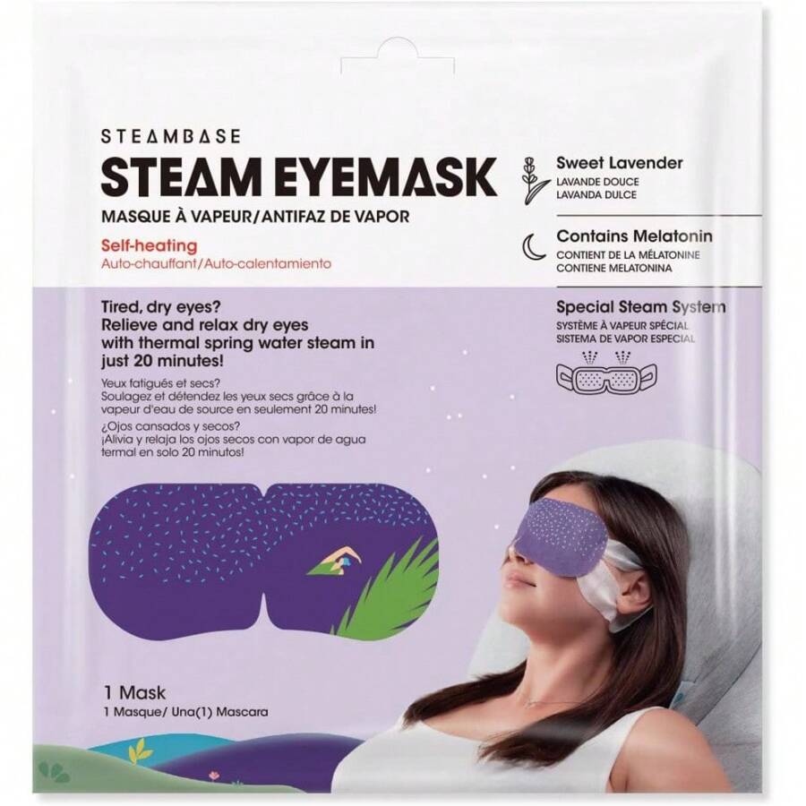 Epielle Steam Eye Mask Pack Of 6 For Dry Eyes And Puffiness Helping ...