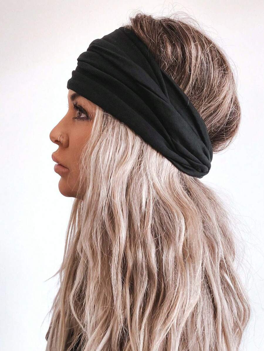 Headbands For Women African Boho Wide Hairband Headband Knotted Head ...