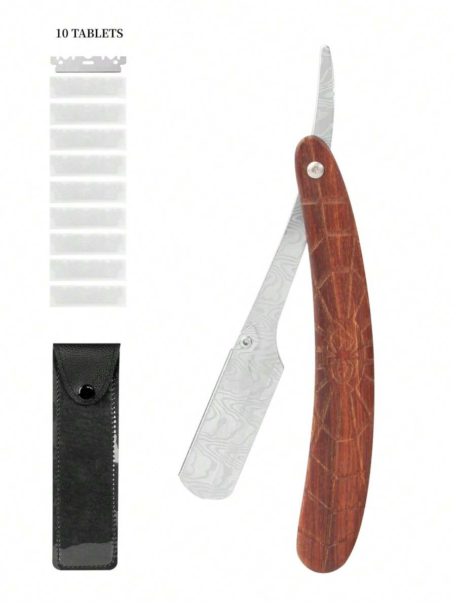 Men's Straight Shaver - Professional Barber Straight Blade Shaver Set ...