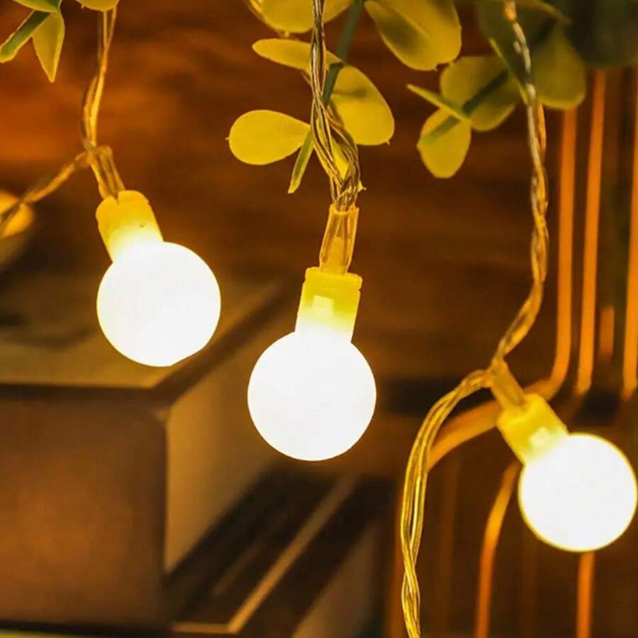 1pc Ball String Lights, Battery Powered Indoor Fairy Lights, Indoor ...