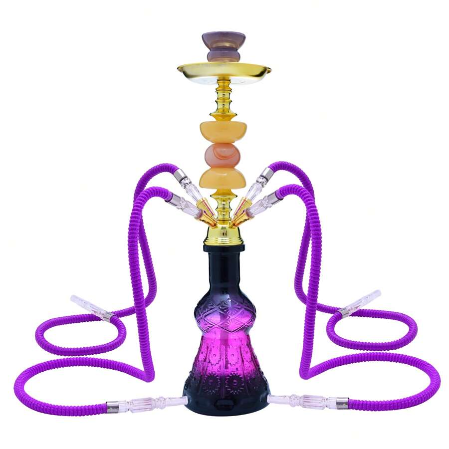 Shisha Hookah Set Arabian Hookah Double Hose Gift Package Includes Mouth Pipe And Aluminum Foil ...