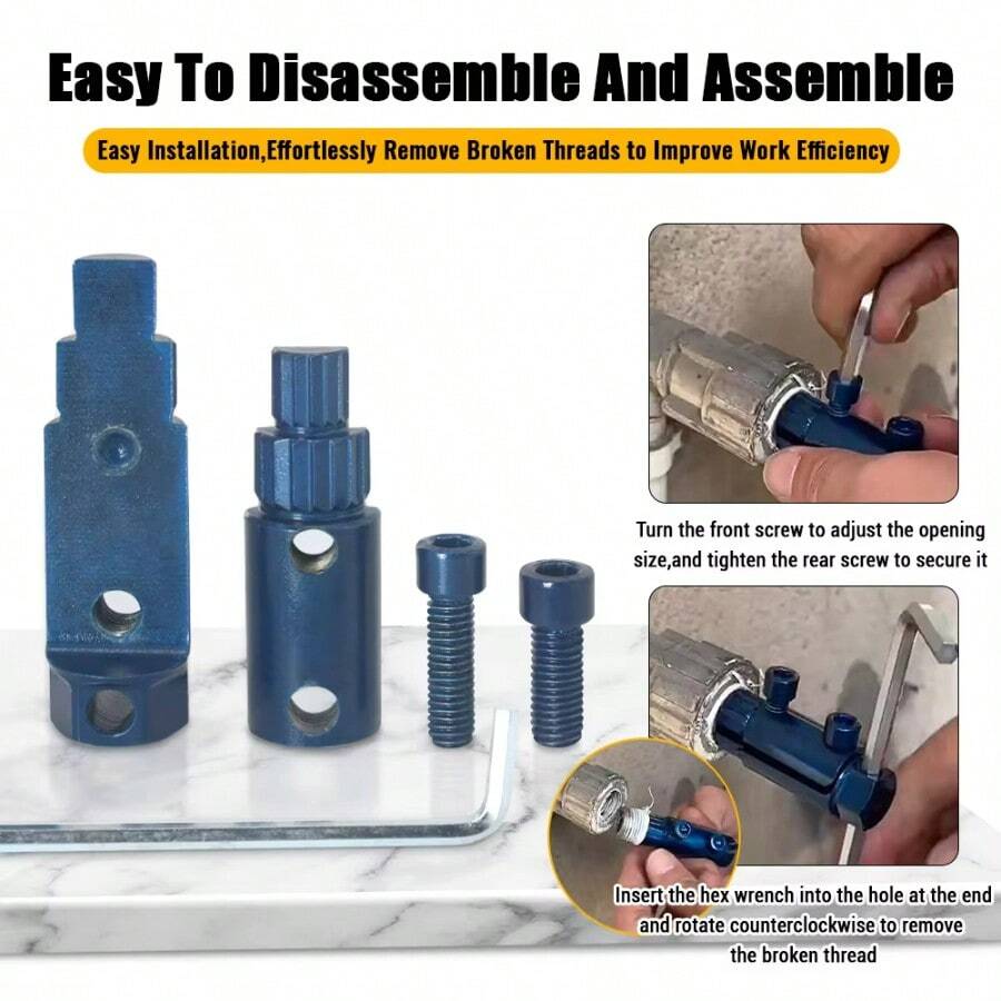 Broken Pipe Thread Extractor For 1/2-3/4-1inch DN15/20/25 Pipes Thread ...
