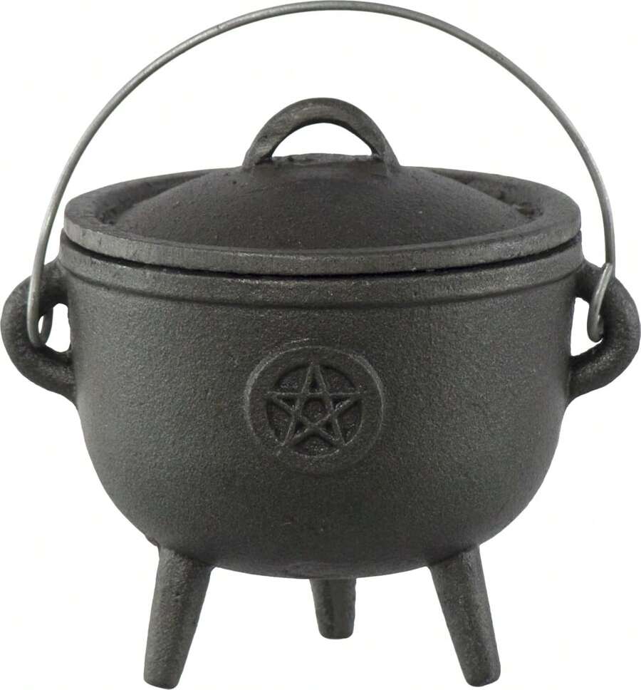 Cast Iron Cauldron 3-Inch Pentacle | SHEIN USA
