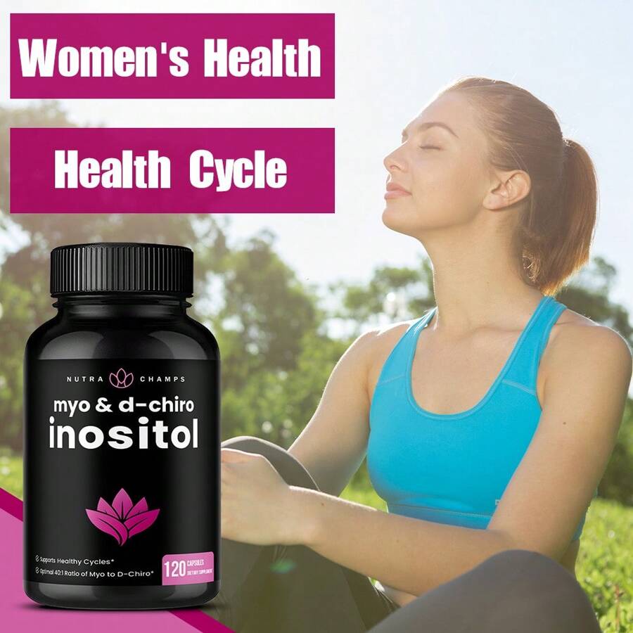 Myo & D-Chiro Inositol Supplement - 40:1 Ratio, Inositol Hormonal ...