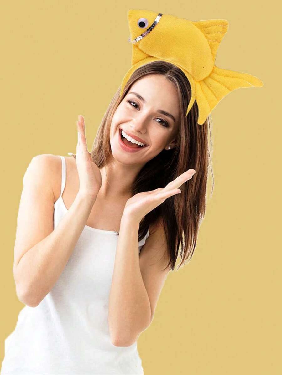 Cartoon Three-Dimensional Animal Headgear Small Fish Headgear Props ...