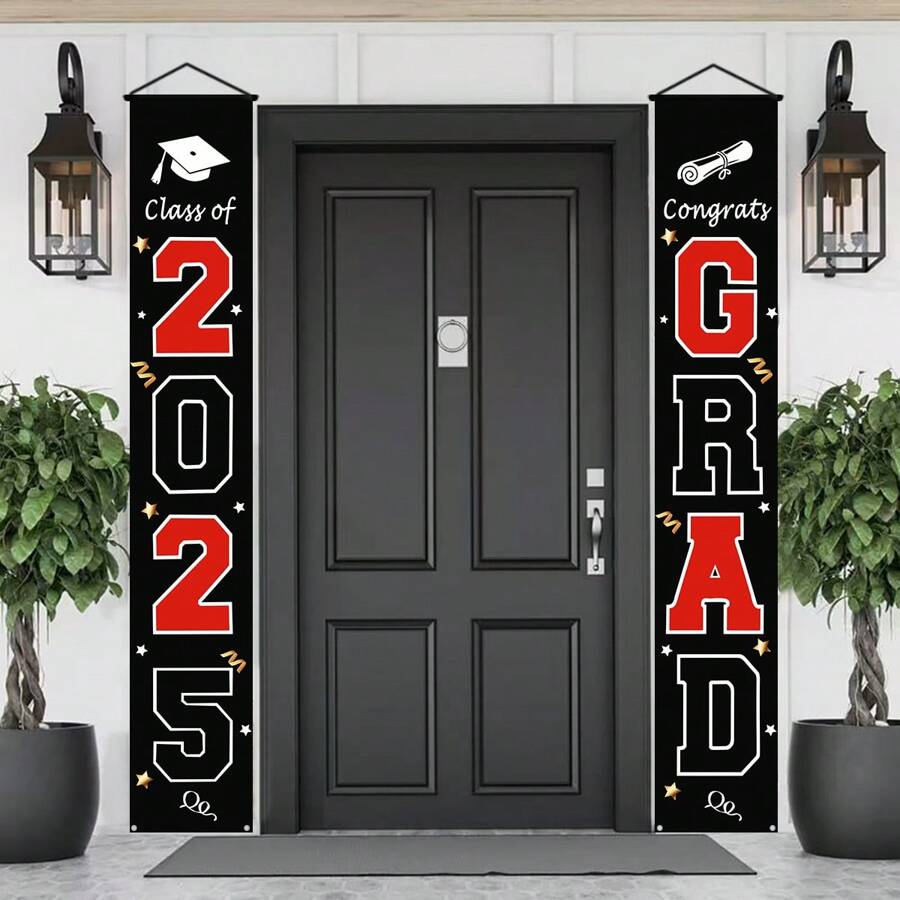 [1 Pair Congrats Grad Banners] 1 Pair Class Of 2025 Graduation ...