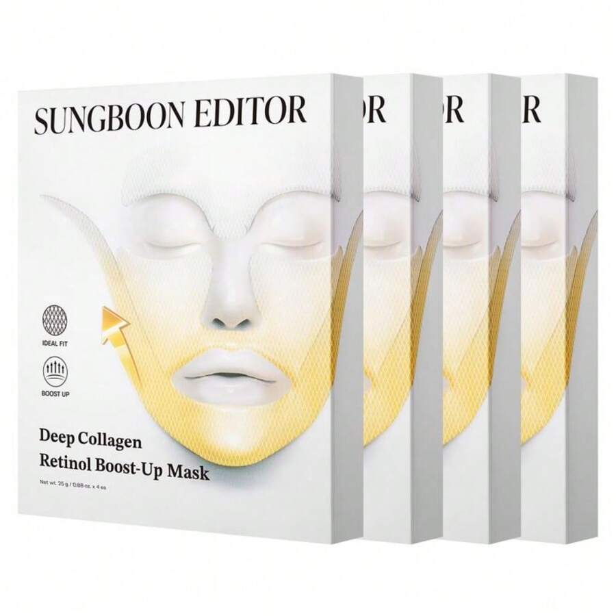 Sungboon Editor - Deep Collagen Retinol Boost-Up Mask (4 Pack) | KOREAN ...